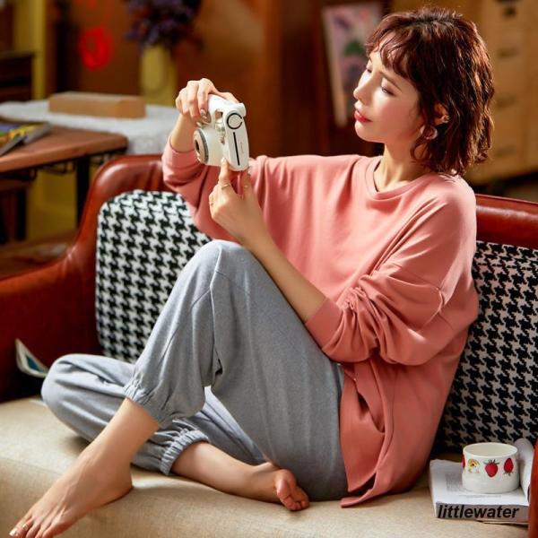 マタニティーパジャマ 授乳服 春夏秋 長袖 マタニティーパジャマ 綿100% 妊娠 上下セット 授乳口付き ルームウェア 部屋着 ママ【素　材】 綿100％   【カラー】　図参考【ご注意】：※上記表記は当店平置き実寸サイズになります。※大...