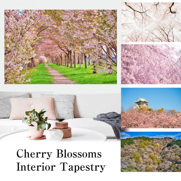 ●飾り付けるだけでお部屋の雰囲気をガラっと変える桜の風景デザインのタペストリー●【サイズ】約150×100cm 【素材】ポリエステル  【期間限定付属品】フック付き (クリップ 留め具)●デザインを変えるだけで雰囲気の違うお部屋に。不要不急...