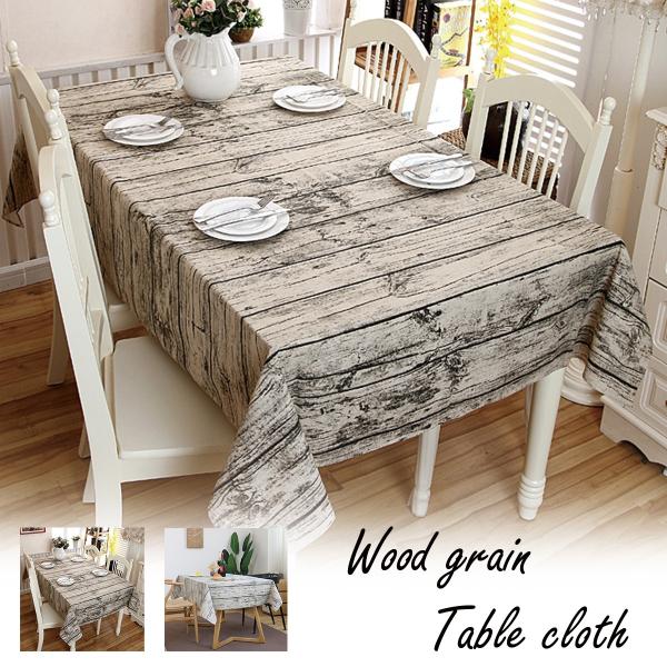●木目調テーブルクロス。●優しい肌触りのポリエステル素材。●ナチュラル系インテリアアイテムとしてや、アウトドア気分を味わうのにおすすめ。普段の食卓の雰囲気がガラッと変わります。
