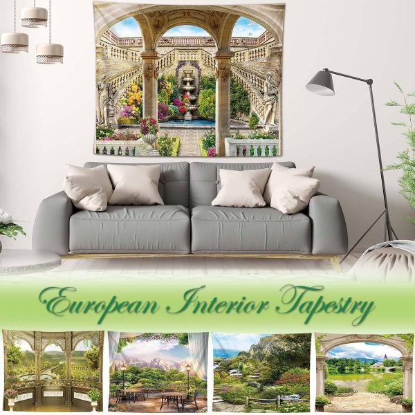 ●飾り付けるだけでお部屋の雰囲気をガラっと変えるヨーロピアンファンタジーデザインのタペストリー●【サイズ】約150×100cm 【素材】ポリエステル  【付属品】フック付き (クリップ 留め具)●デザインを変えるだけで雰囲気の違うお部屋に。...