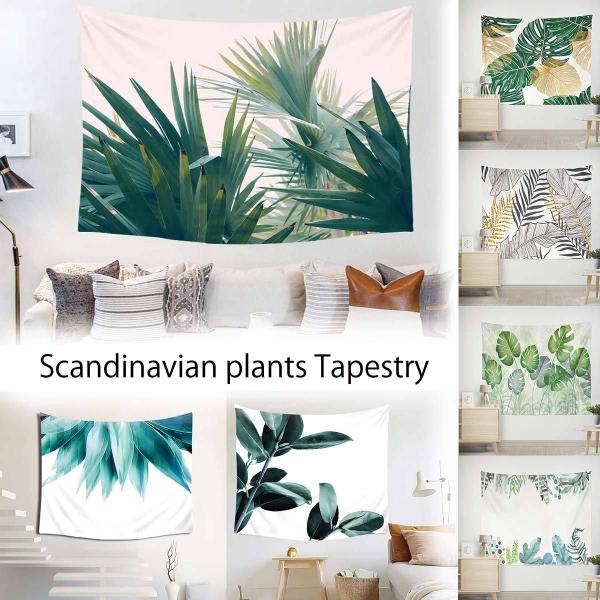 ●飾り付けるだけでお部屋の雰囲気をガラっと変える観葉植物デザインのタペストリー●【サイズ】約150×130cm 【素材】ポリエステル  【付属品】フック付き (クリップ 留め具)●デザインを変えるだけで雰囲気の違うお部屋に。不要不急の外出自...