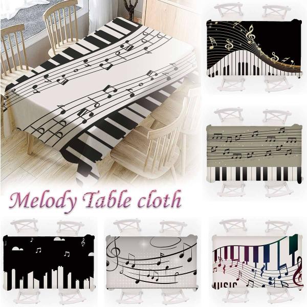 ●鍵盤と音符デザインのテーブルクロス。●優しい肌触りのポリエステル素材。●普段の食卓の雰囲気がガラッと変わります。●サイズが合えばピアノカバーとしてもいかがでしょうか。●サイズ 約180cm×140ｃｍテーブルクロス 音符 鍵盤 ピアノ 音...
