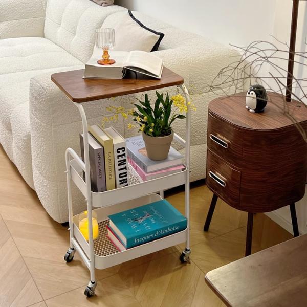 [ 商品仕様 ]サイズ：高さ77cm×幅42cm×奥行30cm総合耐荷重：約60kg重量：約3.8kg材質：スチール、ベニヤ板カラー：ホワイト/ナチュラル、ホワイト/ブラウン、ブラック/ブラウン組立時間：約10〜20分（工具付き）[ 注意事...