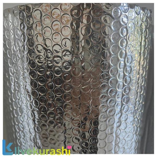 断熱材 断熱ボード 自粘断熱膜 断熱アルミ気泡膜 反射膜 ガレージドア断熱 屋根裏断熱保温 断熱壁 保温膜です(Size:1x5m(3.2x16.4ft))