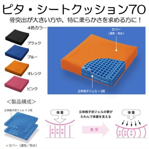 ※北海道・沖縄・離島の一部地域では送料が別途発生する場合がございます。予めご了承下さい。サイズ・重量高さ70mm×幅400mm×奥行400mm 重量2200gコメント高通気構造ジェル・クッション○安心・快適なメリットがいっぱい1．ジェル独特...