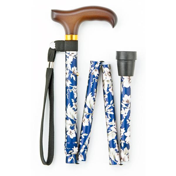 北海道・沖縄・離島は別途送料が掛かります。メーカー直送品の為、ご注文後の在庫確認となります。折りたたみ・太身タイプ■支柱／アルミ■握り部／木製■ストラップ／ナイロン■長さ／75〜85cm（5段階2.5cmピッチ）　　　　折りたたみ時約28....