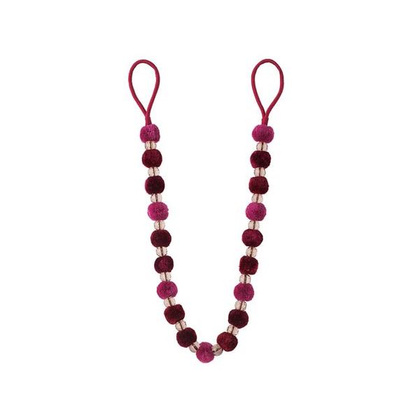 マナトレーディングMANAS-TEX タッセル　ファーリー１０３１素材　レーヨン54%　アクリル樹脂42%　綿4%サイズ　L:80cm　レッド系備考　ビーズの破損にご注意ください。素材の特性上、表面に毛羽が見られる場合があります。高級輸入メ...