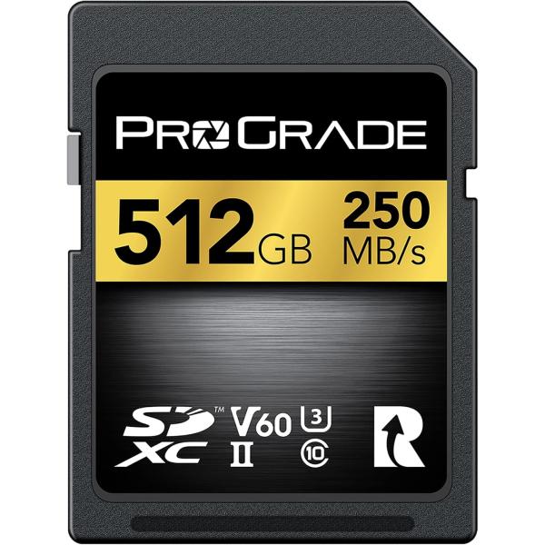 ブランド ProGrade Digitalモデル名 ProGrade Digital SDXC UHS-II V60 GOLD 512GB メモリーカードフラッシュメモリタイプ SDXCカードメモリストレージ容量 512 GB最大転送速度：...