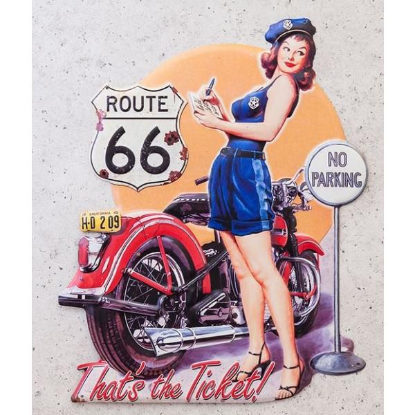 【メーカー直送品：宅配便発送・送料別（代引× 後払× 同梱× ラッピング× 対応不可）】アメリカのロードサイドにある看板のようなウォールデコレーションです。エンボス加工されたブリキのプレートで、ユニークなデザインがおしゃれ。'50、'60を...