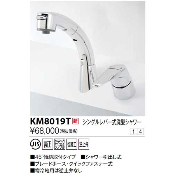 価格.com - KVK シングルレバー式洗髪シャワー 45度傾斜タイプ KM8019T (水栓金具) 価格比較