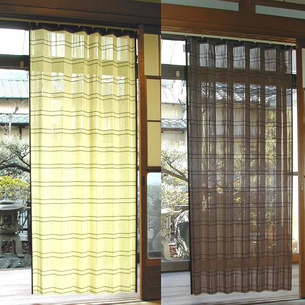 品番：竹カーテン 無地商品仕様：●製品サイズ：巾103cm、長さ167cm ●材質：天然竹ひご在庫に関して：この商品は、他店舗でも同時販売いたしております。在庫更新のタイムラグ等でご用意できない場合、メールにてご案内させていただきます。詳細...