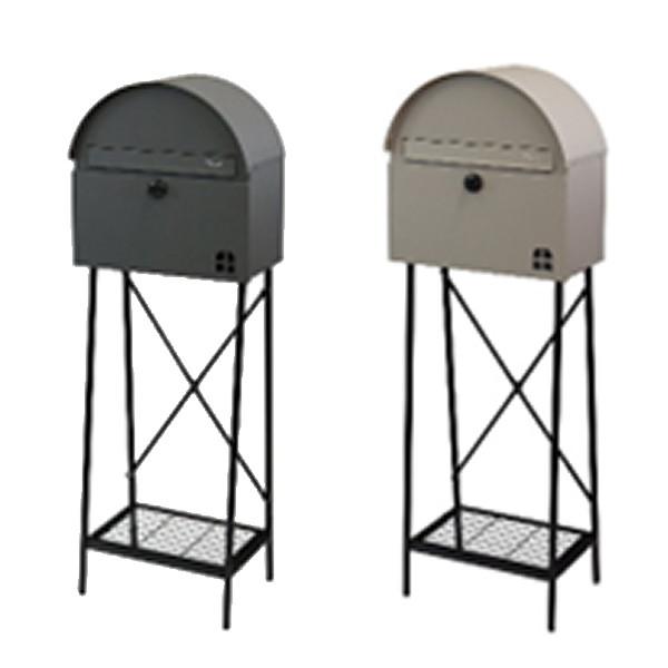 品番：スタンドポスト Karon（カロン）商品仕様：●商品サイズ：W40.4×D25.6×H115.7cm ●投函口：約W34.0×H2.7cm　取出口：約W37.4×D19.8×H18.8cm ●重量：6.3kg ●材質：金属(鉄)・・・...