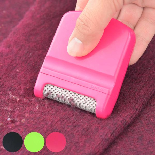 サイズ/約幅6.6×奥行7.7×高さ1.7cm重量/約33g内容量/1個材質/本体：ABS樹脂ネット生地：合成繊維(ポリエステル)種類/ブラック、グリーン、ピンク生産国/日本製●様々なものに使える便利な毛玉おとしです。●メッシュ生地で毛玉を...