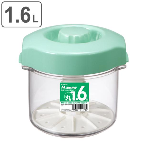 サイズ/約幅18×奥行15.5×高さ14.5cm容量/約1.6L内容量/1個材質/本体・蓋・つまみ：ポリスチレンフック：AS樹脂バネ：ステンレスその他：ポリプロピレン生産国/日本製●手軽にお漬物が作れる即席つけもの器です。●手軽に漬けられて...