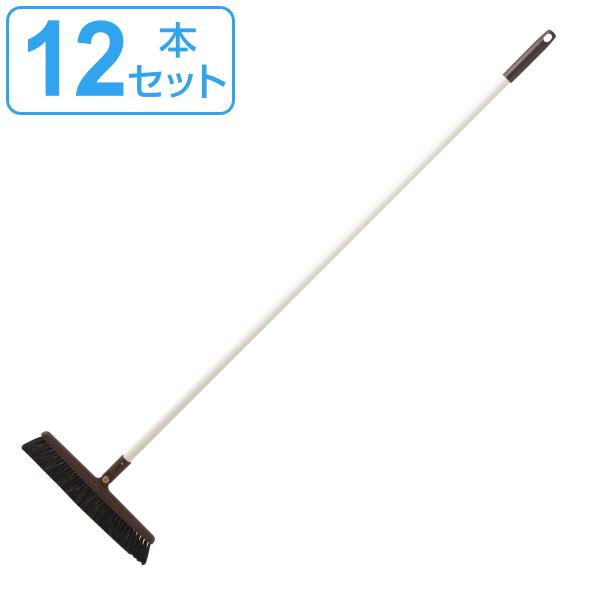 サイズ/約幅35×奥行3×高さ130cm重量/約363g内容量/12本材質/グリップ：ポリエチレンハンドル：スチール（ポリプロピレン被覆）ヘッド：ポリプロピレンブラシ：ポリプロピレン、飽和ポリエステル樹脂（PET）、馬毛生産国/台湾製●掃き...