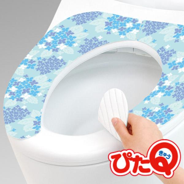 サイズ/約横10×縦40.5cm厚さ：約0.3cm重量/約45g内容量/1組材質/表面：ポリエステル100％（抗菌防臭繊維使用）、裏面：アクリル樹脂100％生産国/中国製洗濯/洗濯機使用可能●便座にのせるだけ、取りつけ簡単な「ぴたQ」シリー...