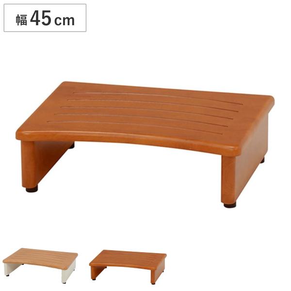 サイズ/約幅45×奥行35×高さ13.5cm内容量/1台材質/ラバーウッド種類/ナチュラル、ナチュラルホワイトアジャスター/付き●靴の脱ぎ履きが楽になる玄関踏み台です。●高齢者など段差が苦手な方に喜ばれます。●ガタツキを防ぐアジャスター付き...