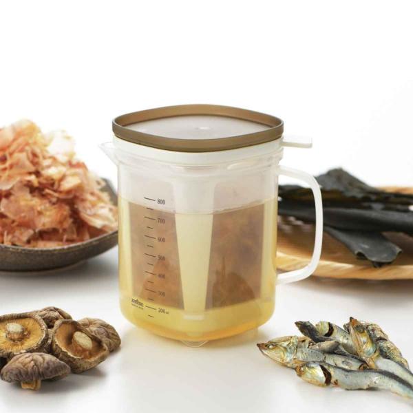 サイズ/約幅12×奥行15.8×高さ15cm重量/約140g容量/約1L内容量/1個（本体、レシピ本）材質/蓋・こし網枠・容器：ポリプロピレンメッシュ：ポリエステル（60メッシュ）生産国/日本製耐熱温度/140度耐冷温度/-20度食器洗い乾...