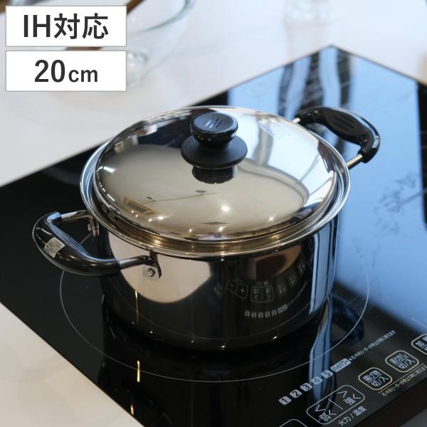 サイズ/約幅31×奥行21.5×高さ15.5cm底の厚さ：約0.4mm重量/約680g容量/約3.4L内容量/1個材質/本体・蓋：ステンレス鋼（クロム14％）ハンドル・つまみ：フェノール樹脂つまみの座板：ナイロン生産国/中国製パーツ別耐熱温...