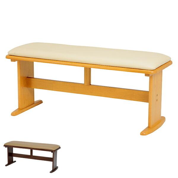 サイズ/約幅100×奥行35×高さ43cm内容量/1台材質/主材：ラバーウッド張地：ＰＶＣ種類/ブラウン、ナチュラル組立状態/お客様組立品●シンプルなので、どんなテーブルにも合います。●ベンチなのでリラックスしていただけます。●2人でゆった...