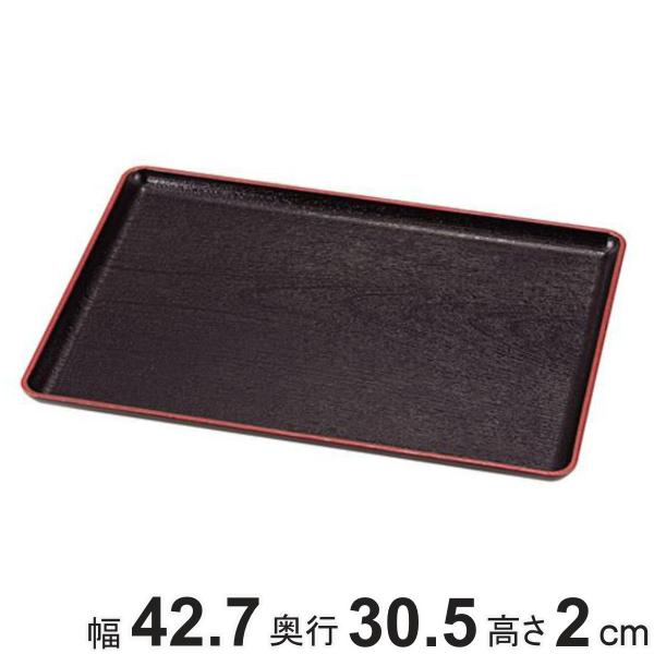 サイズ/約幅42.7×奥行30.5×高さ2cm重量/約690g内容量/1個材質/ABS樹脂表面塗装：ウレタン塗装生産国/日本製食器洗い乾燥機/使用不可電子レンジ/使用不可●シンプルで使いやすいお盆です。●樹脂製なので落としても割れにくいです...