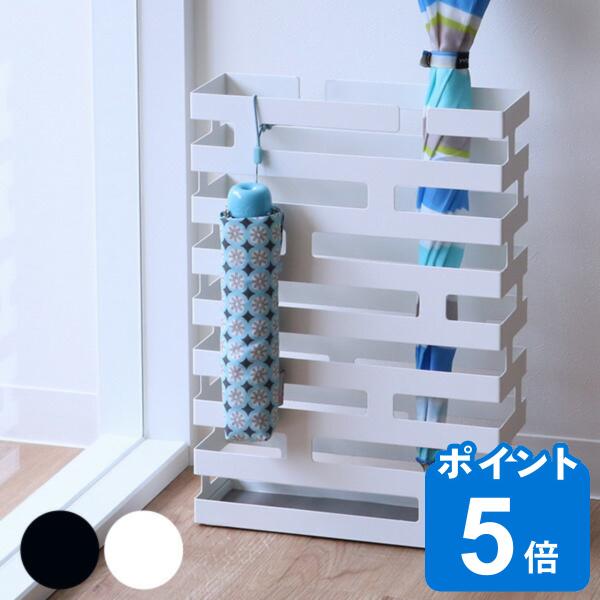 サイズ/約幅30×奥行10×高さ43cm重量/約2.2kg内容量/1台材質/本体・受け皿：スチール（粉体塗装）マット：合成ゴム種類/ホワイト、ブラック生産国/中国製●シンプルでどんな玄関にも馴染みやすい傘立てです。●風を通しやすいデザインで...