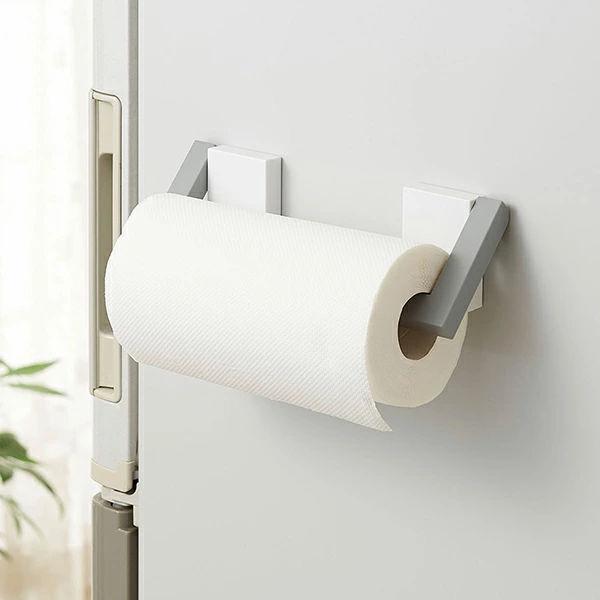 サイズ/約幅7.6×奥行1.75×高さ9.6cm重量/約85g内容量/1セット材質/本体：ABS樹脂磁石：ゴム磁石種類/ホワイト、ネイビー生産国/中国製耐熱温度/80度耐荷重/約500g●冷蔵庫横やスチール面などマグネットが貼り付くところな...