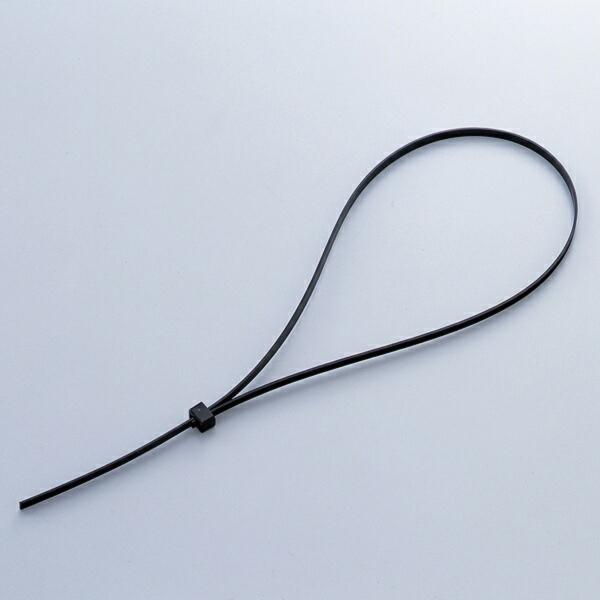 サイズ/全長：約70cmループ径：約19cm内容量/10本材質/ハンド：ナイロン止め具：ポリアセタール生産国/日本製●廃棄物を入れた袋の口を縛る結束バンドです。●予め輪になっていますので、すばやく縛ることができます。ブラック 33125