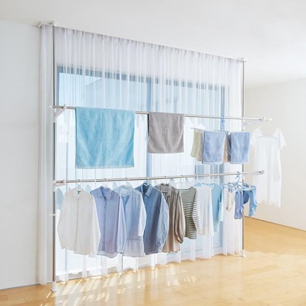 サイズ/約幅5×奥行46×高さ300cm最大外寸 約高さ201〜300cm重量/約200g内容量/1セット材質/本体：ステンレス巻きスチールパイプ、ステンレスパイプ樹脂部品：ポリプロピレン、ABS樹脂、EVA樹脂金属部品：ステンレス、スチー...