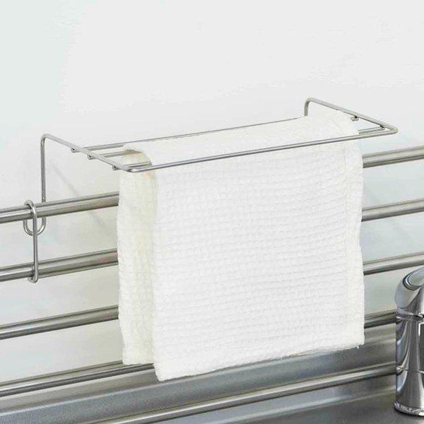 サイズ/約幅22.6×奥行11.3×高さ9.5cm重量/約85g内容量/1個材質/ステンレス生産国/中国製耐荷重/約400g（1本あたり100g）●同シリーズの水切り棚やシンク奥スタンドに設置できる「クロスハンガー」です。●引っ掛けるだけの...