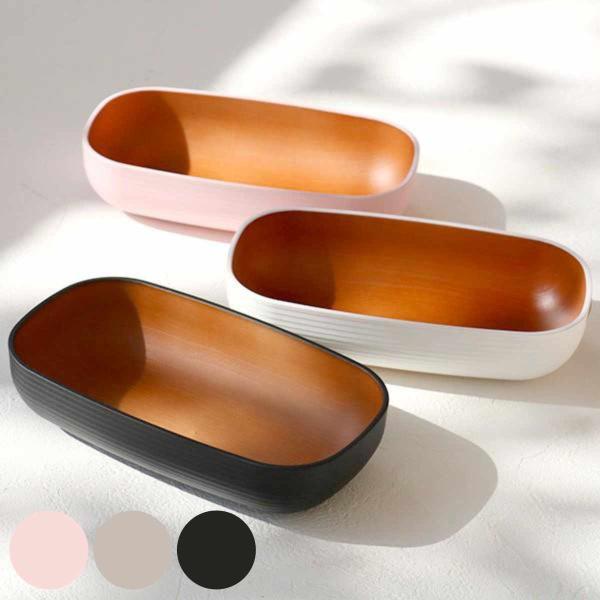 サイズ/約幅16×奥行9×高さ3.6cm重量/約70g容量/約290ml内容量/1個材質/PET・ABS樹脂表面塗装：ウレタン塗装種類/ピンク、ホワイト、ブラック生産国/日本製耐熱温度/140度耐冷温度/-20度食器洗い乾燥機/使用可能電子...