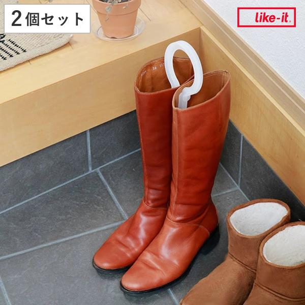 サイズ/約横41×縦10cm厚さ：約1.6cm重量/約65g内容量/2個セット材質/ポリプロピレン生産国/日本製●サッと差し込むだけでブーツを美しくキープできるブーツキーパークリップです。●自立するのでブーツのシワや型崩れを防ぎます。●クリ...