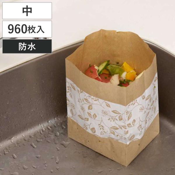 サイズ/約幅15×奥行12×高さ21cm※1枚あたり内容量/960枚（同色40枚入り×24個セット）材質/防水紙生産国/日本製●お買い得な40枚入り×24個セットです。●水切り穴付きで、生ゴミに触れずにしぼってゴミ箱に捨てられます。●自立型...