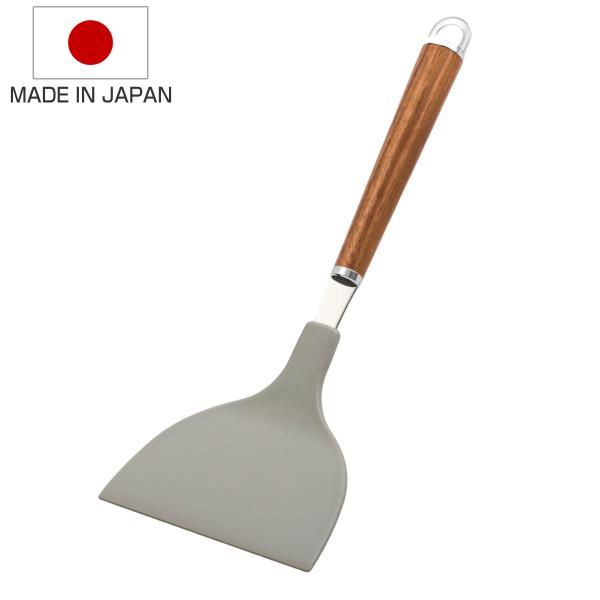 サイズ/約幅9×奥行4.8×高さ25cm重量/約64g内容量/1個材質/起し返し：ナイロンシャンク：18-8ステンレススチール口金・フック・尻金：真鍮にクロームメッキ柄部：天然木にウレタン塗装生産国/日本製パーツ別耐熱温度/ナイロン：180...