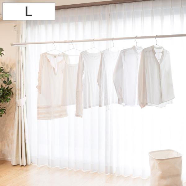 サイズ/約幅217×奥行38.6×高さ12.5cm使用時：約幅186〜217cm収納時：約幅186〜217×奥行4.6×高さ39.7cm重量/約1.8kg内容量/1セット材質/アーム・台座：アルミニウム合金、ポリアセタール竿：塩化ビニル被膜...