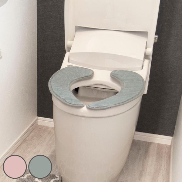 サイズ/洗浄暖房型・普通型（O型・U型）兼用内容量/1組材質/表：ポリエステル100％中間層：ポリウレタンフォーム吸着面：塩化ビニル樹脂種類/ピンク、グレー生産国/中国製洗濯/洗濯機使用可能●どのタイプの便座にもピッタリ対応するフリーサイズ...