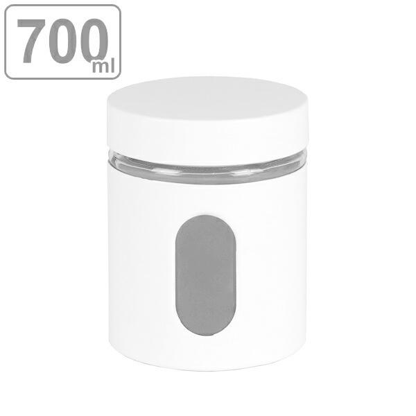 食材の収納に便利な小窓が付いたガラス製のキャニスター（700ml）です。小窓から中身が見えるためどこにしまっていたかがわかりやすく、残量も一目で確認できるので買い忘れを防ぎます。シリーズは4サイズで展開されており、同じシリーズで色味を統一す...
