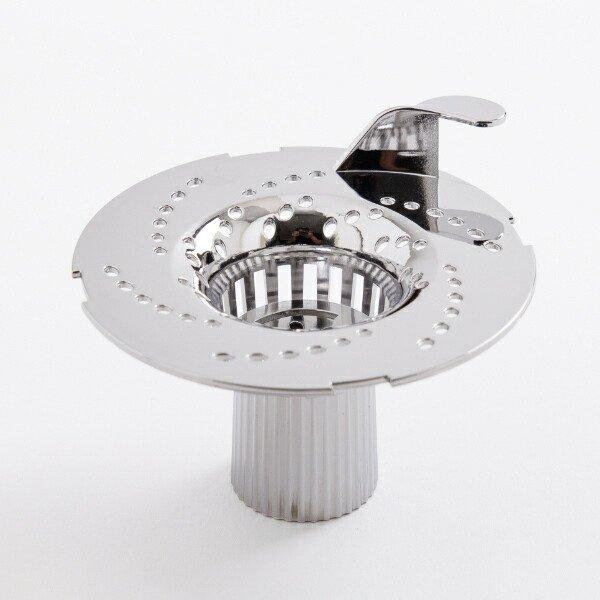 サイズ/約高さ7.7cm直径：約10.2cm未使用時サイズ：（約）直径10.2×高さ4.1cm重量/約30g内容量/1個材質/本体:ABS樹脂表面:抗菌めっき加工生産国/日本製●抗菌・防カビ加工で排水口ゴミ受けのイヤなヌメリを抑制するヘアー...