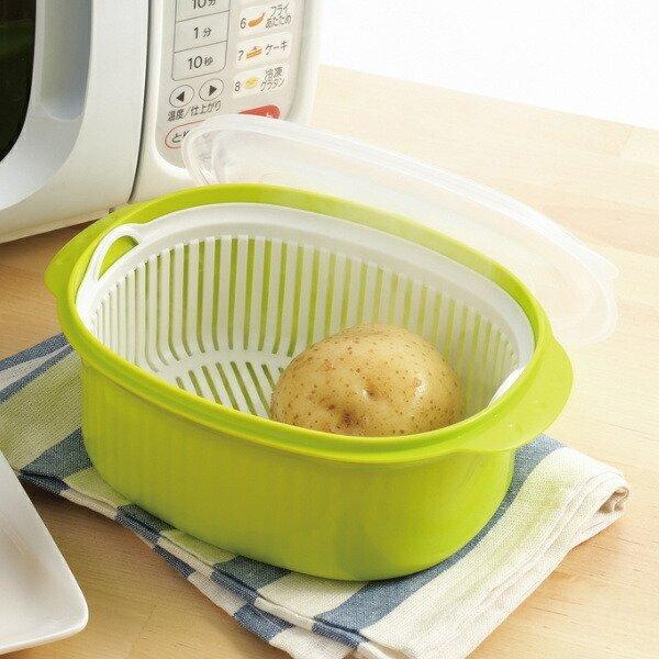 サイズ/約幅23.4×奥行17×高さ9cm（持ち手含む）重量/約225g容量/約1.9L内容量/1個材質/ポリプロピレン生産国/日本製耐熱温度/140度耐冷温度/-20度電子レンジ/使用可能●電子レンジ用加熱容器です。●フタをしてレンジにか...