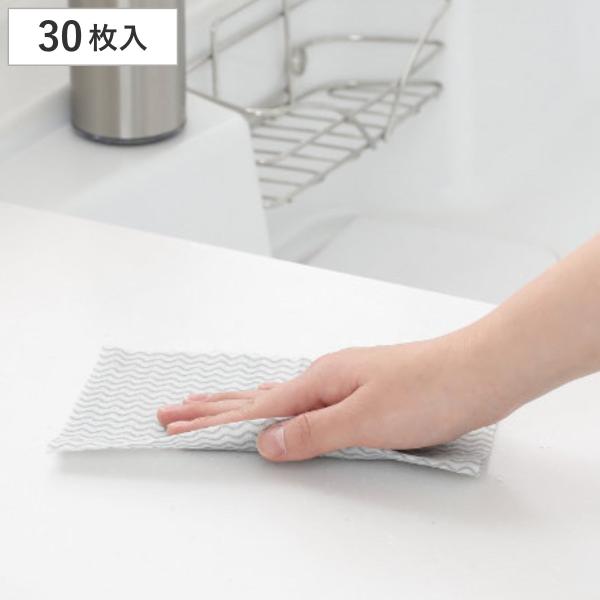サイズ/約横20×縦25cm収納時パッケージサイズ：縦21×横4.5×高さ13cm内容量/30枚入り材質/レーヨン、ポリエステル生産国/中国製●「キッチンリセット」シリーズのマルチダスター30枚入りです。●食器やIH・コンロ、ワークトップの...