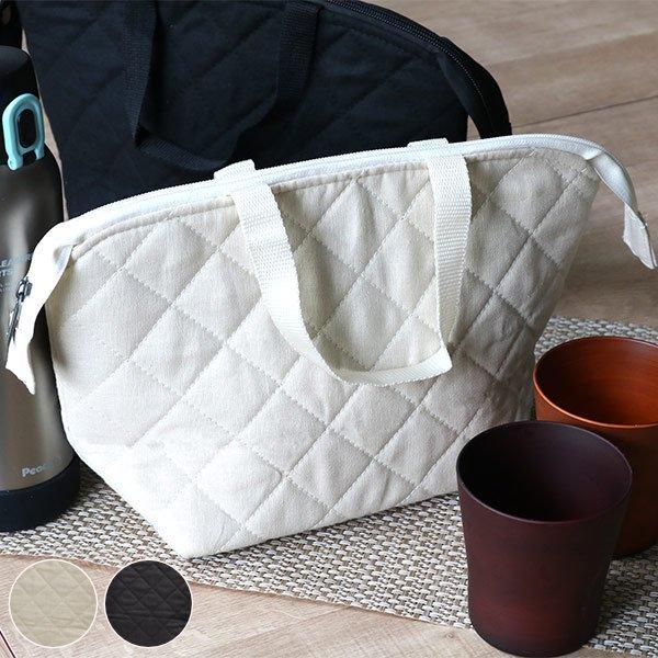 サイズ/約幅32×奥行20×高さ12cm内容量/1個材質/表地：ポリエステル裏地：アルミ蒸着シート種類/ホワイト、ブラック生産国/中国製●シンプルで使いやすいランチバッグ●たくさん入れられる大容量バッグ●ファスナー付きで保温・保冷効果アップ...