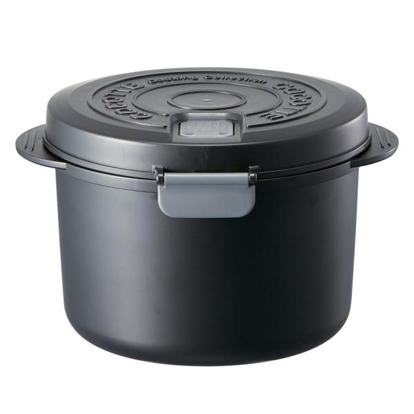 サイズ/約幅21.1×奥行19.3×高さ13.1cm容量/約1.5L内容量/1セット（本体・外フタ・中フタ・スノコ：各1点）材質/本体・フタ（外／中）・スノコ・エアー弁：ポリプロピレン（耐熱温度-20度〜140度）止具：ABS樹脂（耐熱温度...