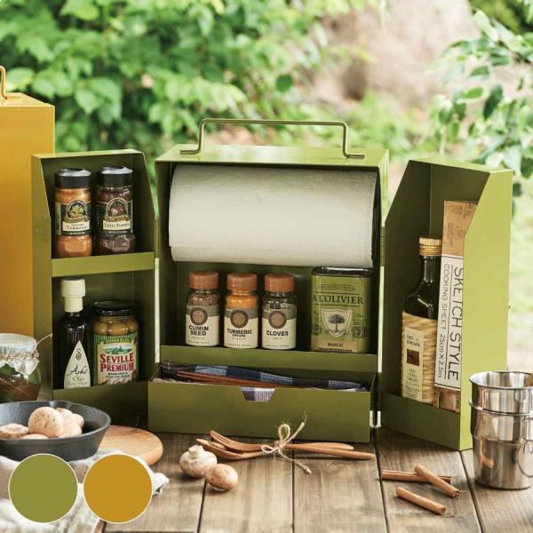 サイズ/約幅25×奥行18.5×高さ30cm※ハンドル含まず内容量/1個材質/スチール種類/カーキ、マスタード生産国/中国製●外でも家でも使えるおしゃれなラック●たっぷり収納できる●取り付け簡単マグネット●メモを固定●ハンドル付きで持ち運び...