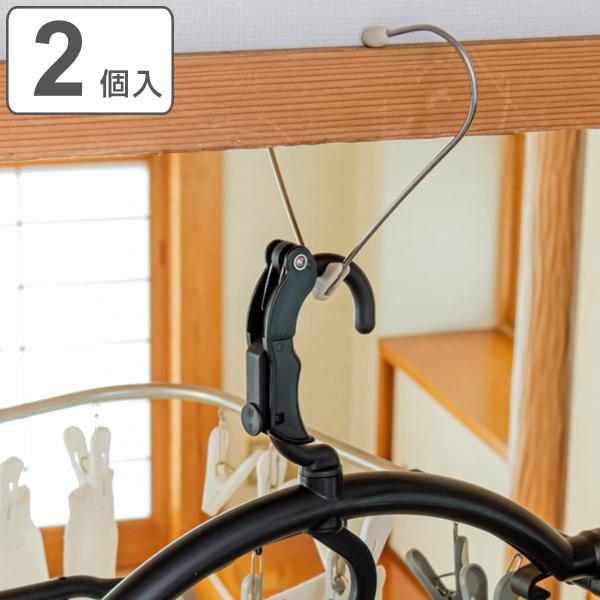 サイズ/約横15.8×縦14.5cm厚さ：約3.6cm内容量/2個入り材質/本体：ステンレススチールキャップ：EVE樹脂生産国/中国製耐荷重/1本あたり4kg●簡単に部屋干しスペースが作れます。●かもいやドア枠に引っ掛けるだけです。●2つの...