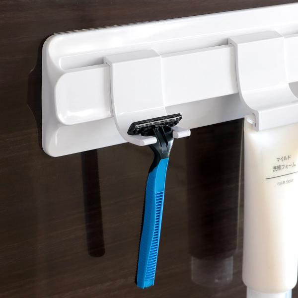 サイズ/約幅4×奥行4.5×高さ5.5cm重量/約13g内容量/1個材質/ABS樹脂生産国/日本製耐熱温度/70度耐荷重/100ｇ（吊り下げシェーバー重量）●自分好みにカスタマイズ出来る　ウォールバー専用シェーバーホルダー●今までにない浮か...