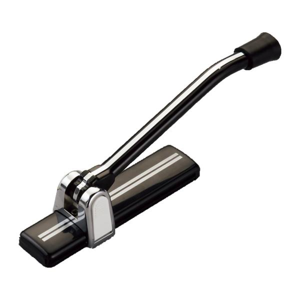 サイズ/約幅4×奥行17.5〜28×高さ9.5cm重量/約280g内容量/1個材質/本体：ABS樹脂、フェライトストップ棒：ABS樹脂、亜鉛ダイカストスベリ止め：ABS樹脂カラー/ブラック生産国/日本製●スライド式なのでストッパーの高さを自...