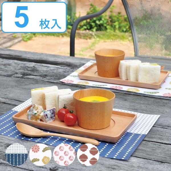 サイズ/約横29.7×縦20.8cm内容量/5枚入材質/紙種類/紺、ハナ、うりうり、わん生産国/日本製●和洋様々なシーンで、食卓を華やかに演出してくれる紙製ランチョンマットです。●ランチョンマット以外にも和小物づくりにもお使いいただけます。...