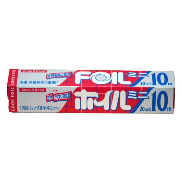 サイズ/約幅20cm×長さ10m内容量/1個材質/アルミニウム箔生産国/日本製●20cm幅の食品用アルミホイルです。●カットしやすいBOXタイプです。●端末にシール止めが付いているので、はがしやすくムダなく使用できます。●ノコ刃の位置を改良...