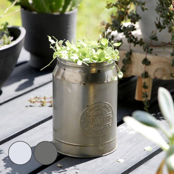 サイズ/約高さ16.5cm直径：約11cm内容量/1個材質/アイアン種類/シルバー、ホワイト生産国/中国製●お庭のガーデニングにも最適●アンティーク調のお部屋作りに●テイストに統一感を生むシリーズ商品●インナーカップ付き●コンパクトなサイズ...