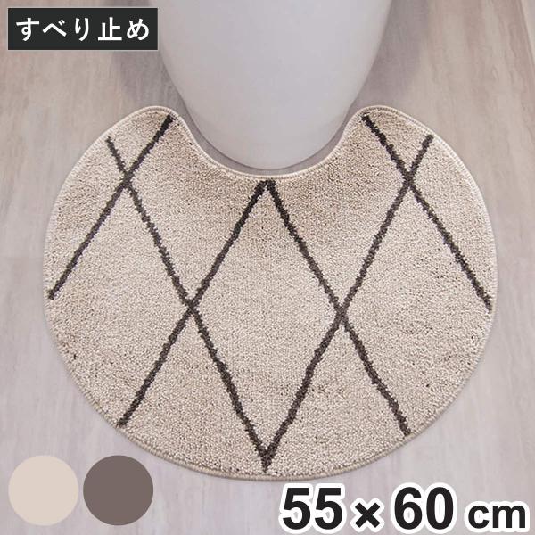 サイズ/約横60×縦55cm内容量/1枚材質/パイル部：ポリエステル100％種類/アイボリー、ベージュ生産国/中国製洗濯/洗濯機使用可能滑り止め/加工あり●シンプルでナチュラルな雰囲気の「ファミーユ ルタン」シリーズのトイレマットです。●カ...